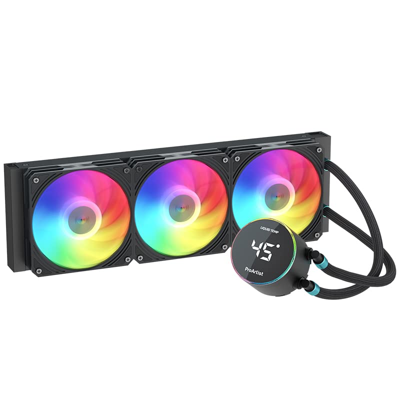 【楽天市場】プロアーティスト(ProArtist) ProArtist 360mm ラジエーター オールインワン水冷 CPUクーラー ブラック ...