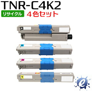 【楽天市場】【4色セット】【リサイクルトナー】 TNR-C4KK2 TNR-C4KC2 TNR-C4KM2 TNR-C4KY2 トナーカートリッジ(即納再生品) 【沖縄・離島 お届け不可 ...