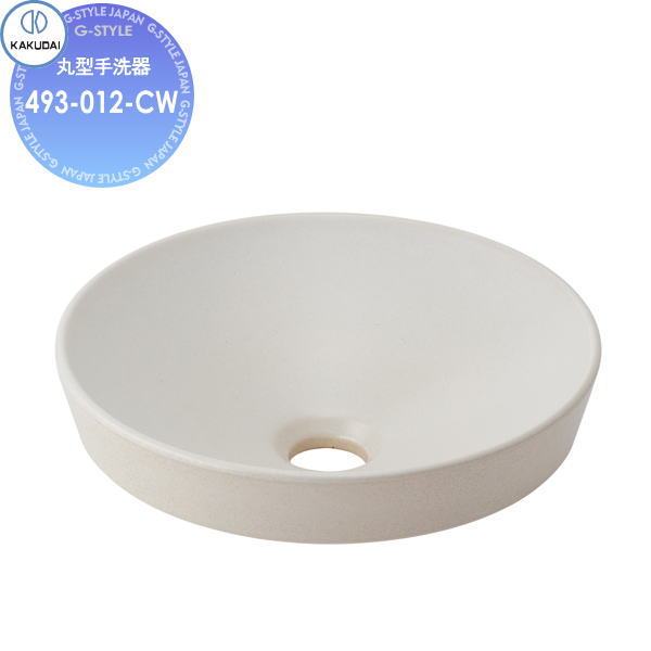 【楽天市場】カクダイ KAKUDAI丸型手洗器和風瑠珠493-012-CW狭霧半埋め住宅設備 建材 水回り 水周り リフォーム 蛇口 水栓 リフォーム リノベーション DIY：DIY ...