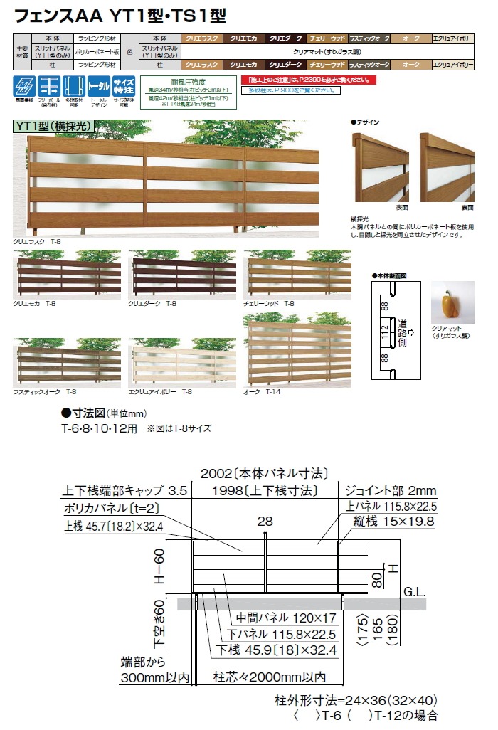 【楽天市場】フェンスLIXIL(リクシル) TOEXフェンスAA YT1型フェンス本体H1200横採光 境界 屋外 アルミ 形材フェンスガーデン DIY 塀 壁 囲い：DIY・エクステリアG ...