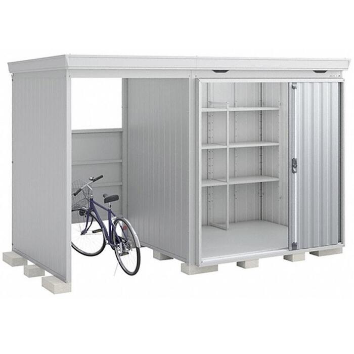 【楽天市場】イナバ物置 フォルタウィズ FORTAWITH 一般型 3740×1790×2085 右扉タイプ FW-15K+2218S 稲葉製作所 イナバ 大型 自転車置き場 一体型 シンプル ...