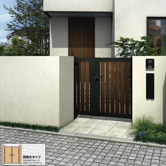 【楽天市場】YKK AP ルシアス 門扉 TS2型 たてスリット 両開き 複合色【税込】：業界大手！直販のエクスショップ