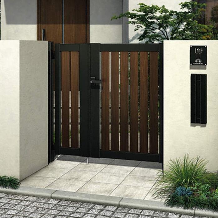 【楽天市場】YKK AP ルシアス 門扉 TS2型 たてスリット 親子開き 複合色 ドア【税込】：業界大手！直販のエクスショップ