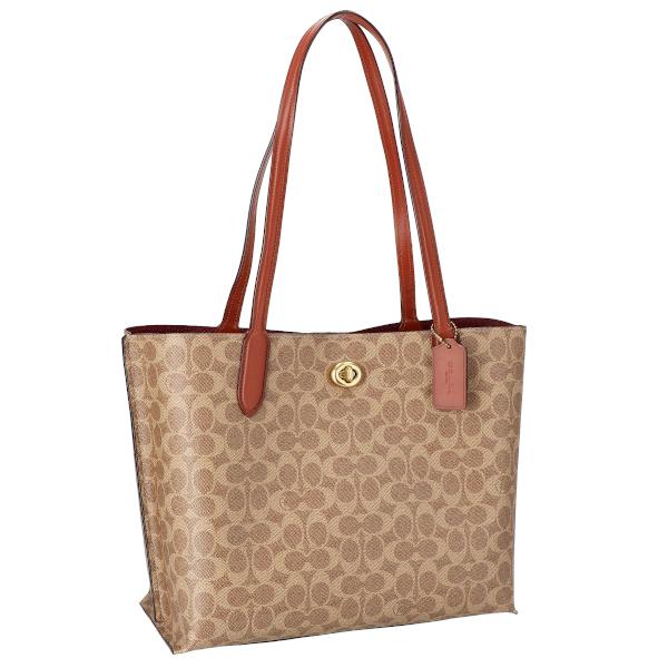 【楽天市場】コーチ COACH トートバッグ 手提げバッグ レディースバッグ シグネチャー WILLOW TOTE ウィロウ C0693 ...