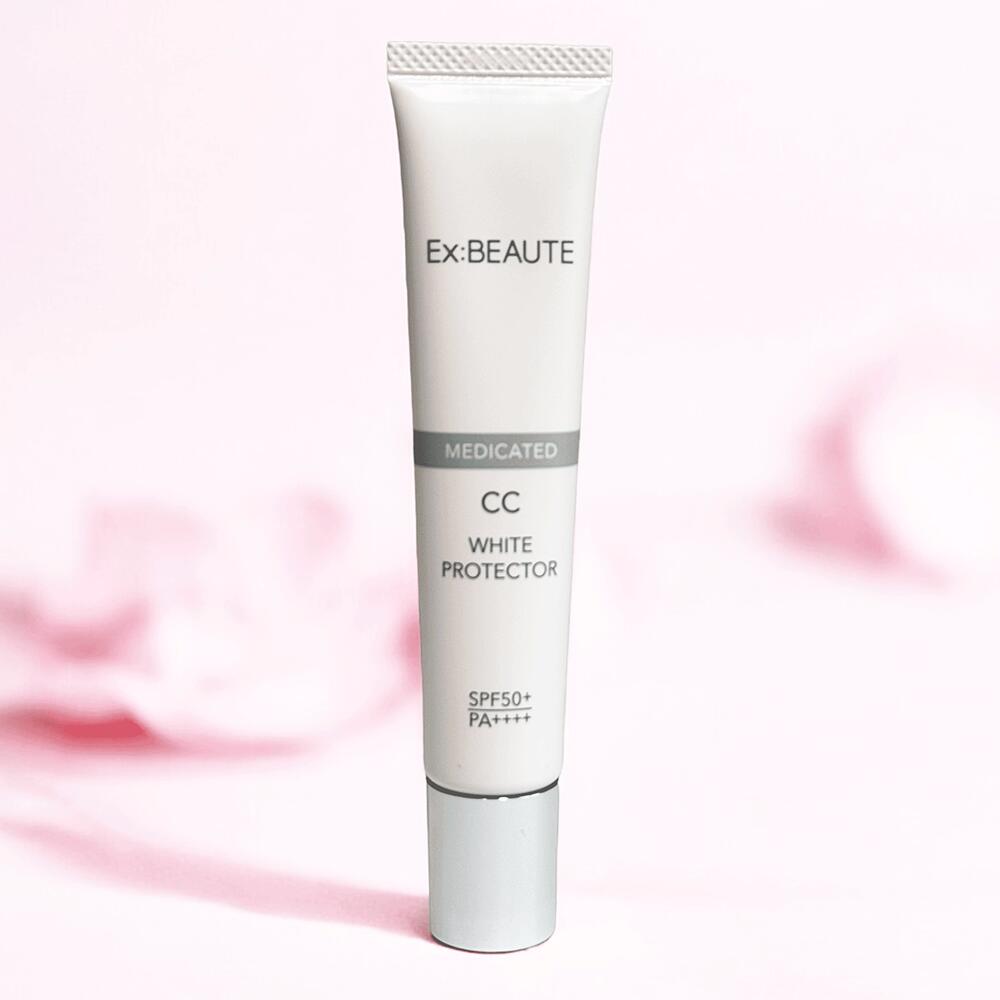 【楽天市場】【マラソン】20時~15%OFFクーポン配布【公式】SPF50+ PA++++ 薬用CCホワイトプロテクター 30g エクスボーテ 日焼け止め 医薬部外品 UV下地 花粉 ブルー ...