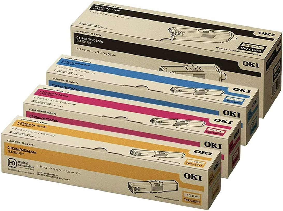 【楽天市場】新品 OKI 4色 TNR-C4K 3シリーズ TNR-C4KK3 TNR-C4KY3 TNR-C4KM3 TNR-C4KC3 オキ トナー カートリッジ パソコン 周辺機器 PC ...