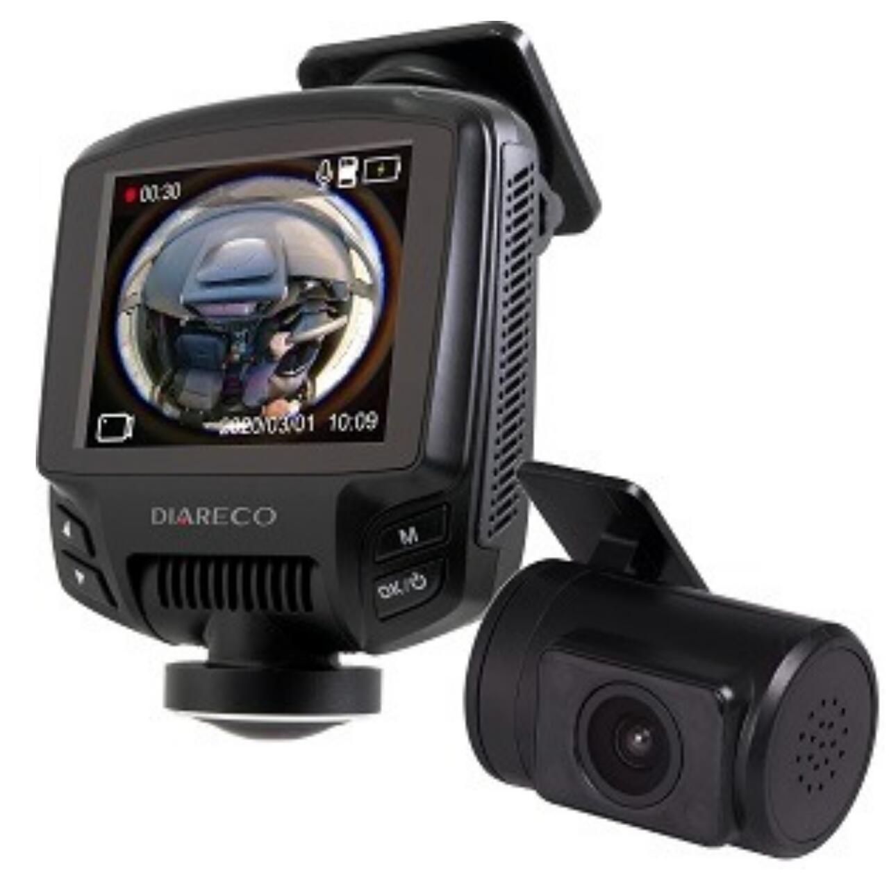 【楽天市場】新品 エンプレイス DIARECO NDR-RC360 ドライブレコーダー 360度録画 500万画素 2.7インチ 16GB ...