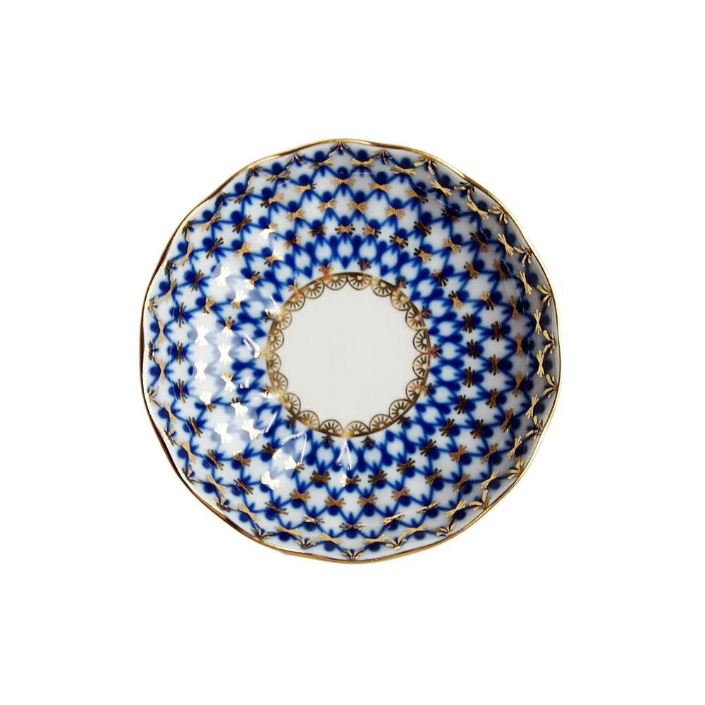 【楽天市場】インペリアルポーセリン コバルトネット ジャムディッシュ 9.5cm：エクスファクトリー