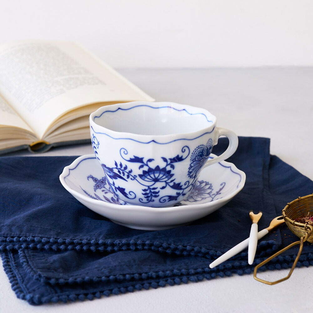 【楽天市場】カールスバード ブルーオニオン (Carlsbad Blue Onion) コーヒーカップ＆ソーサー 220ml：エクスファクトリー