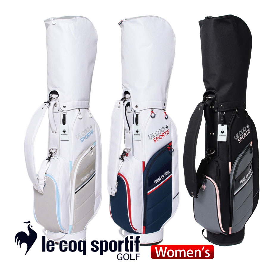 【楽天市場】ルコックスポルティフ ゴルフ 軽量 キャディバッグ レディース QQCVJJ02 8.5型 46インチ対応 2.9kg 6分割 2023年モデル le coq sportif ...