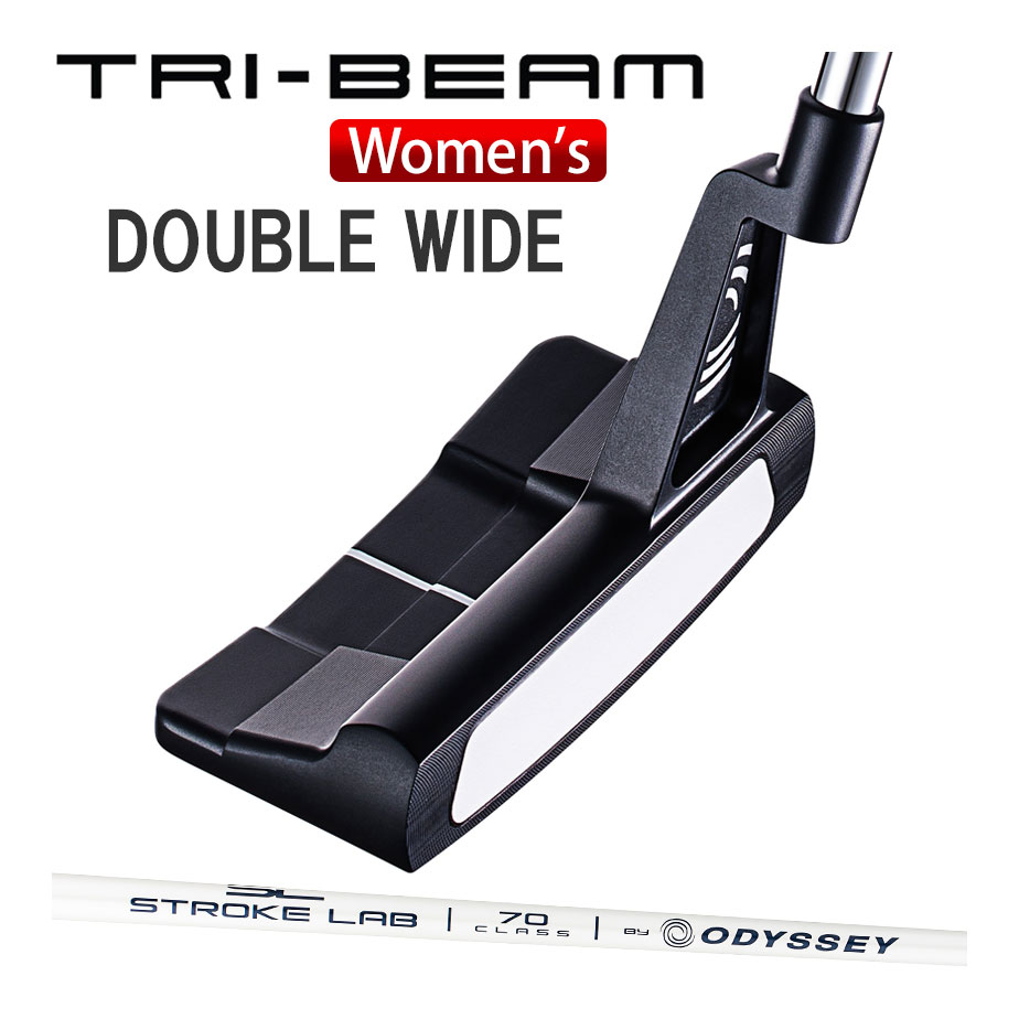 【楽天市場】【即納可能】オデッセイ TRI-BEAM 2023 ウィメンズ パター レディース 右用 DOUBLE WIDE STROKE LABシャフト ホワイト トライビーム ゴルフ ...