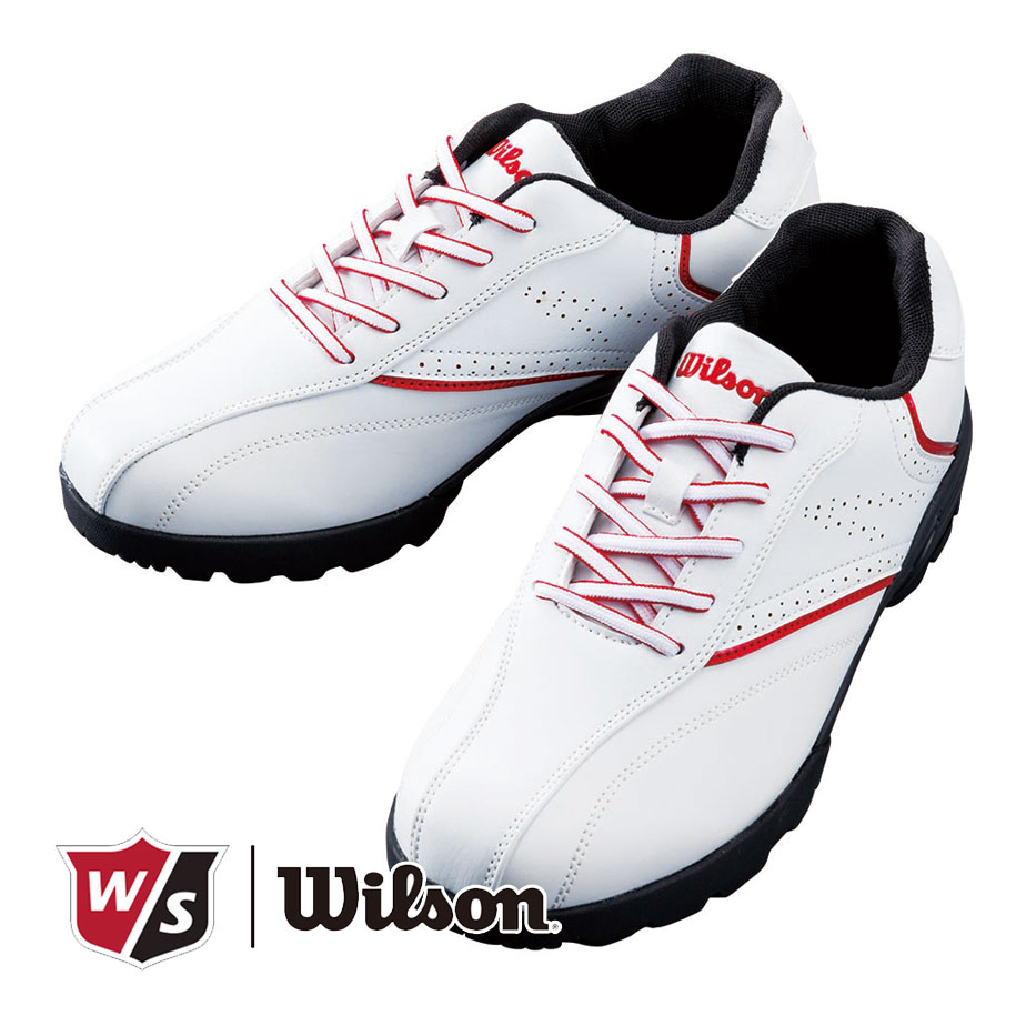 【楽天市場】【即納可能】ウィルソン スパイクレス シューズ WSSL1855 メンズ ホワイト 3E 25.0 25.5 26.0 26.5 27.0 27.5cm ゴルフ Wilson：EX ...