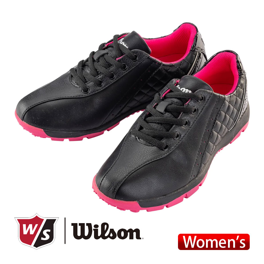 【楽天市場】【即納可能】ウイルソンベア スパイクレスシューズ レディース WBSL-2390 ブラック 3E相当 ゴルフ 2023年モデル ...