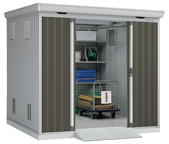 【楽天市場】イナバ物置 ダストボックスFS-2214SG（一般型） ※床パネルなし仕様マンション 集合住宅 ゴミ収集庫 ゴミ箱 ダストbox 屋外 関東送料無料：エクシーズ