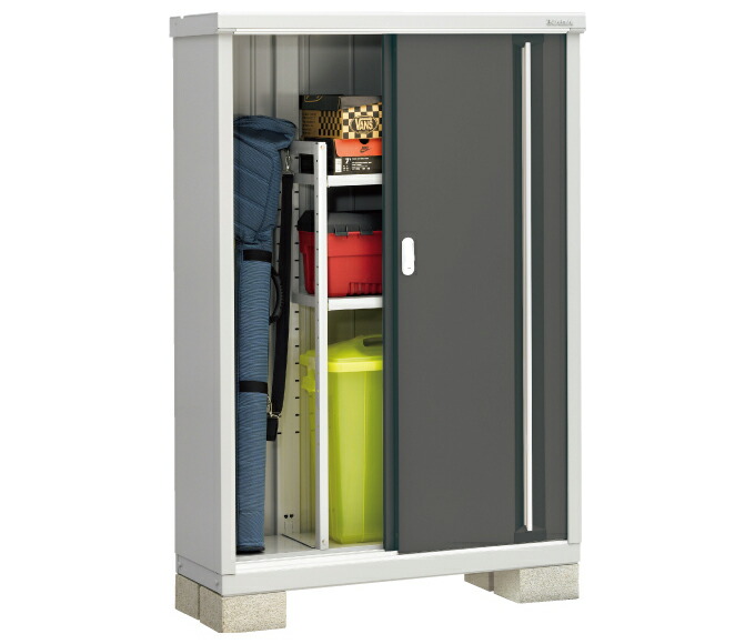 【楽天市場】イナバ物置 シンプリーMJX-114D【全面棚タイプ】MJX-114DP【長物収納タイプ】物置き 小型 屋外 収納庫：エクシーズ