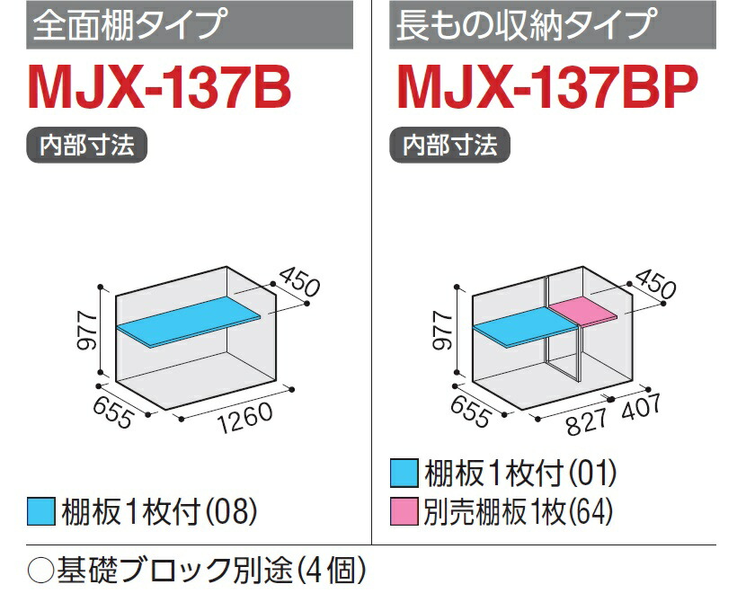 【楽天市場】イナバ物置 シンプリーMJX-137B【全面棚タイプ】MJX-137BP【長物収納タイプ】物置き 小型 屋外 収納庫：エクシーズ