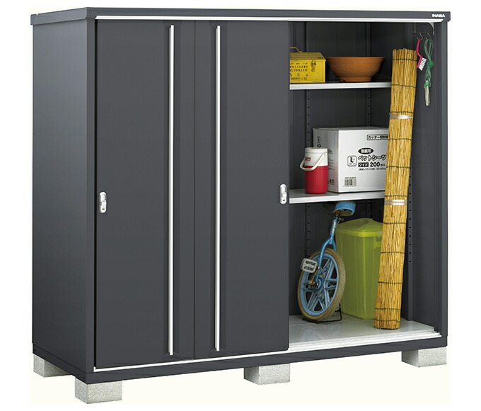 【楽天市場】イナバ シンプリーMJX-219EF【全面棚タイプ】MJX-219EPF【長物収納タイプ】フランネルグレー（flannel gray）物置き 小型 屋外 収納庫：エクシーズ