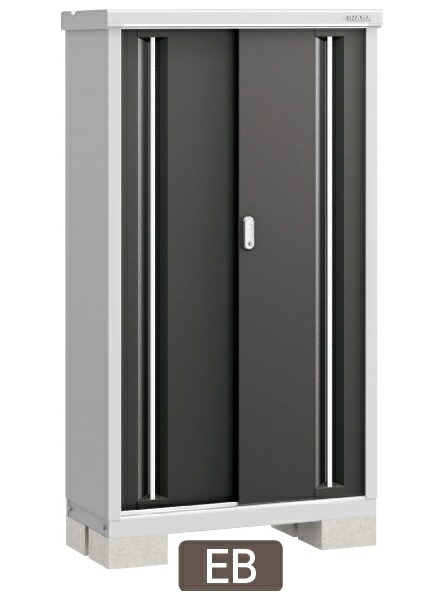 【楽天市場】イナバ物置 シンプリーMJX-134D【全面棚タイプ】MJX-134DP【長物収納タイプ】扉色：エボニーブラウン（EB）物置き 小型 屋外 収納庫：エクシーズ