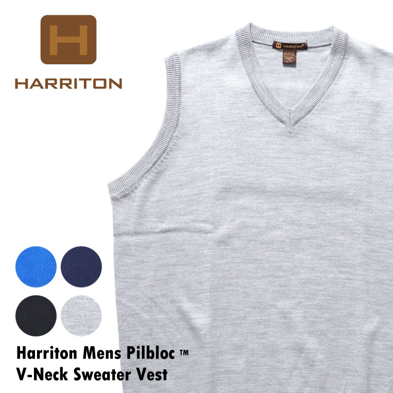 【楽天市場】『HARRITON / ハリトン』A-M415 HARRITON MEN'S PILBLOC V-NECK SWEATER ...