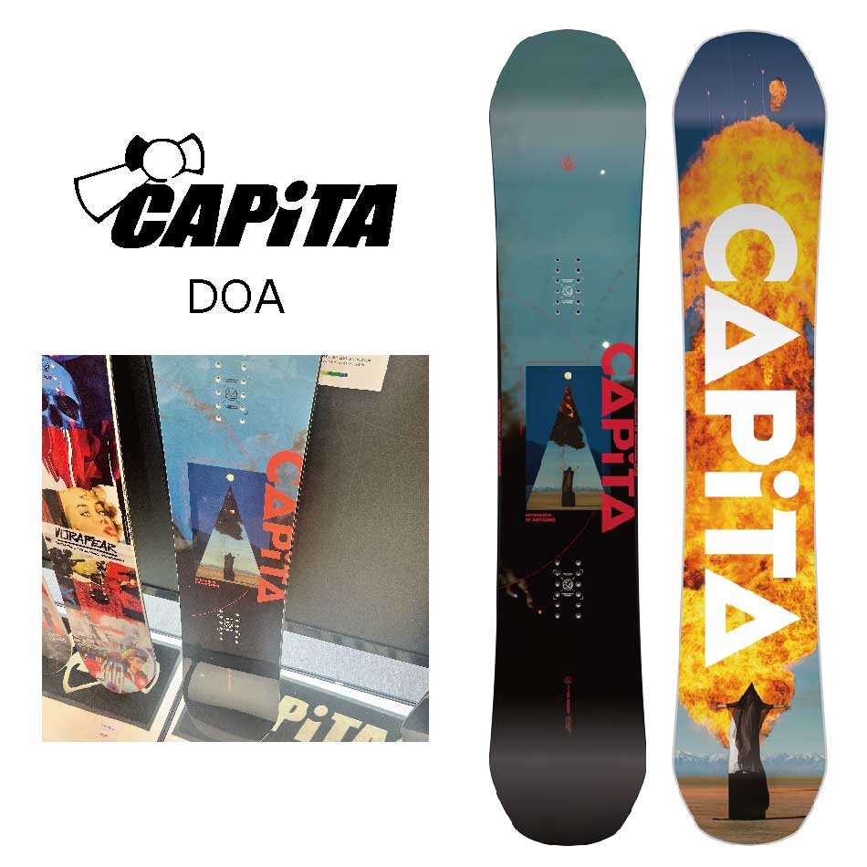 【楽天市場】キャピタ スノーボード ディーオーエー 152cm 24-25 CAPITA DOA 特典あり メンズ パーク 25Snow 板 ...
