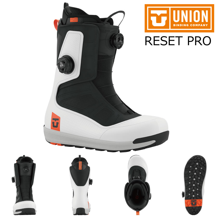 【楽天市場】25-26 ユニオン ブーツ リセット プロ ホワイト/ブラック UNION RESET PRO BOOTS White ...