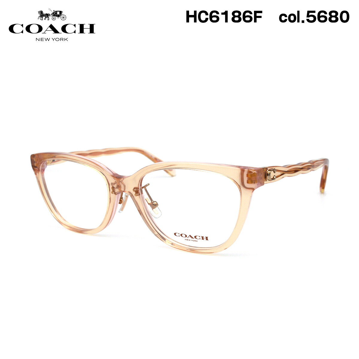 【楽天市場】COACH メガネ HC6186F 5680 53mm アジアンフィット コーチ フレーム 国内正規品：メガネ補聴器の専門店 アイニード