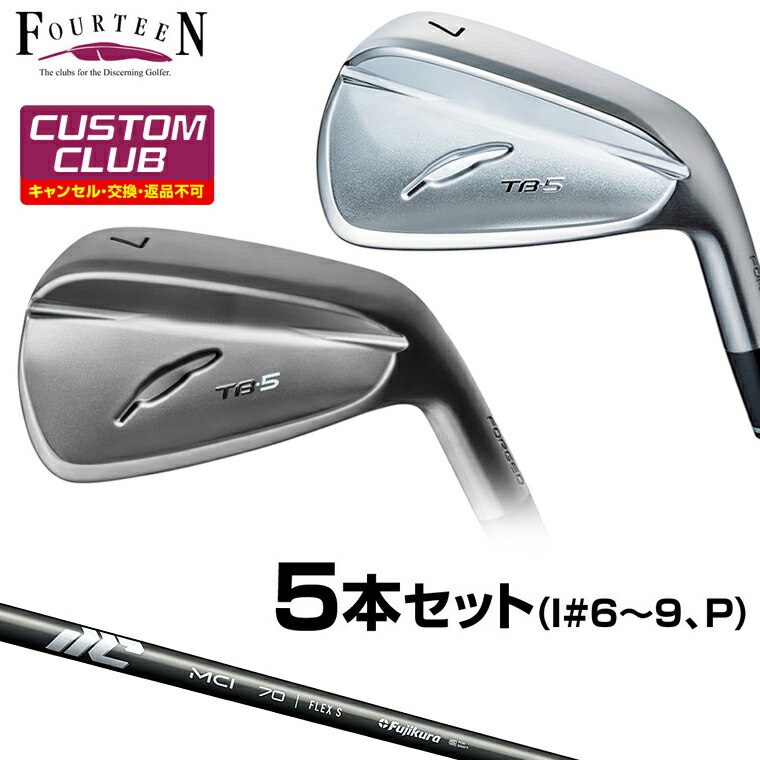 【楽天市場】TB-5 FORGED ( 2025 ) アイアン New MCI 50/60/70/80/90/100カーボンシャフト 5本セット(I#6～9、P) 【カスタムクラブ 特注 ...