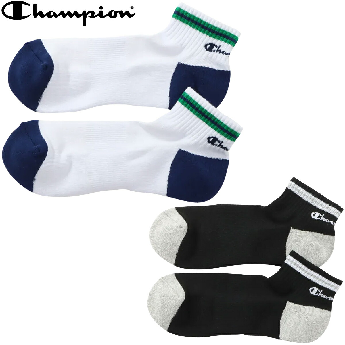 【楽天市場】Champion チャンピオン 正規品 GOLF ショート ソックス 2025新製品 「 C3-BG701S 」 【当店在庫品 ...