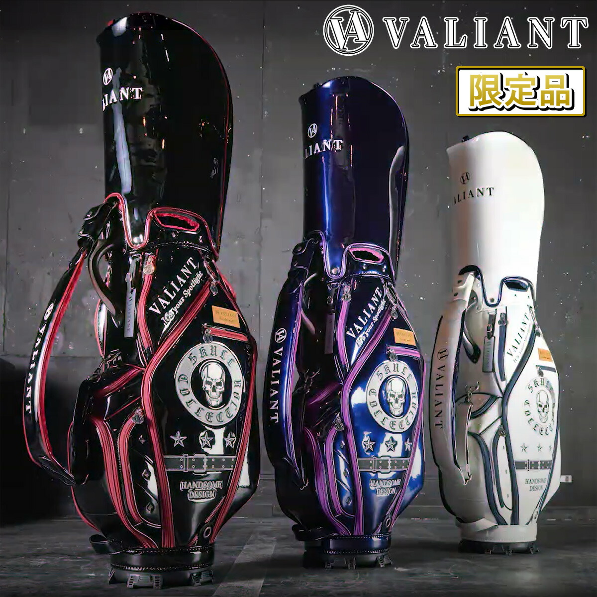 【楽天市場】【限定品】 VALIANT バリアント日本正規品 STANDARD スカルコレクション エナメル キャディバッグ 「VA-018 ...