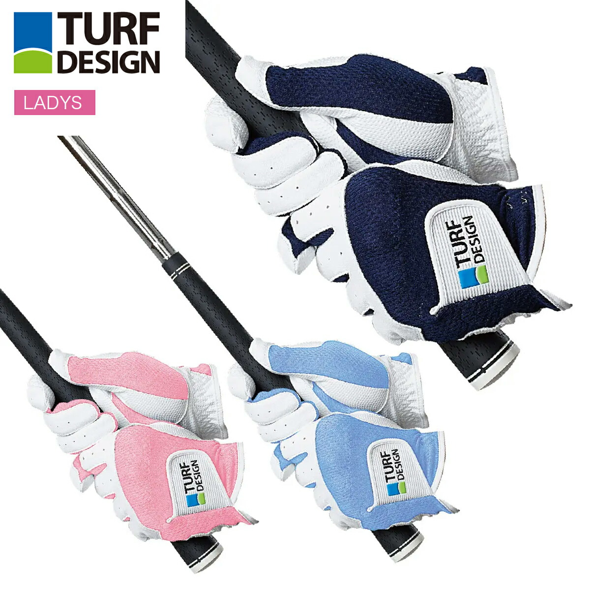 【楽天市場】TURF DESIGN ターフデザイン 正規品 デジタルエンボス加工 レディス ゴルフグローブ(両手用) 「 TDGL-2170L ...