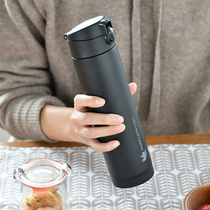 【楽天市場】moz モズ ワンタッチボトル 450ml 水筒 おしゃれ 新学期 プレゼント 北欧 保温 保冷 入学祝い 高校生 大学生 ホワイト ブラック アウトドア 大人 真空断熱 かわいい ...