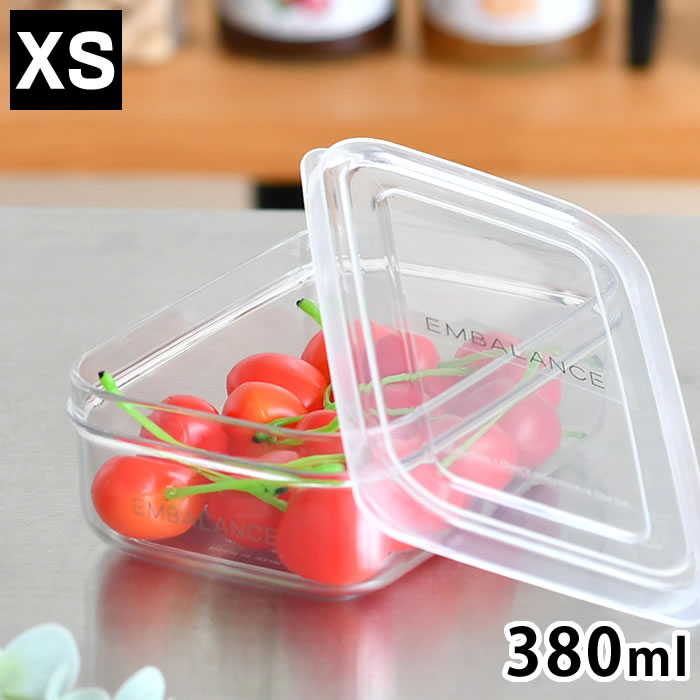 【楽天市場】EMBALANCE エンバランス クリアコンテナ XS 保存容器 プラスチック 380ml おしゃれ 保存 作り置き 食洗機対応 密閉 鮮度保持 シンプル 食品 冷凍 キッチン ...