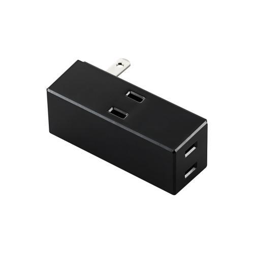 【楽天市場】[ELECOM(エレコム)] トリプルタップ(サイドタイプ) T-TR04-2300BK/ttr042300bk：F-Factory