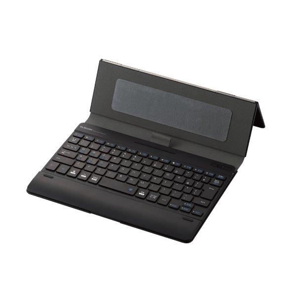 【楽天市場】[ELECOM(エレコム)] Bluetoothｷｰﾎﾞｰﾄﾞ/ｹｰｽ一体型/無段階角度調整/ﾏﾙﾁﾍﾟｱﾘﾝｸﾞ対応/汎用/ﾌﾞﾗｯｸ TK-CAP02BK/TKCAP02BK ...