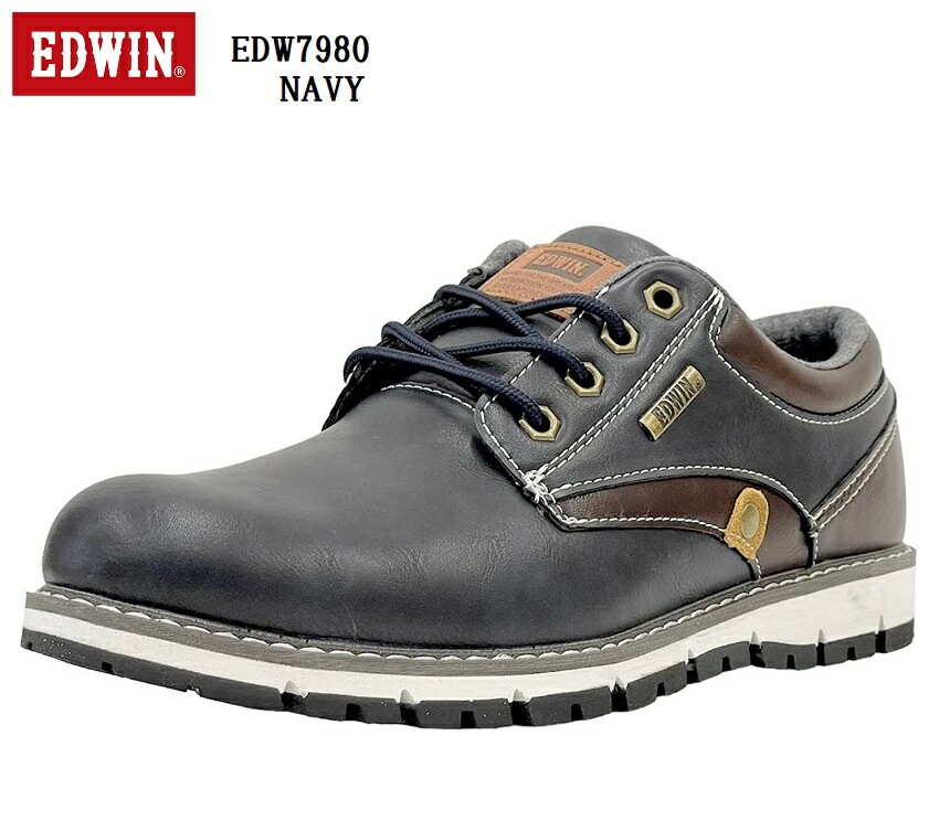 【楽天市場】(エドウィン)EDW7980 EDWIN メンズ カジュアルシューズ EDW7970後継モデル 軽量設計 クッション性のあるインソールを使用 幅広 防水 防滑：フューチャーロード