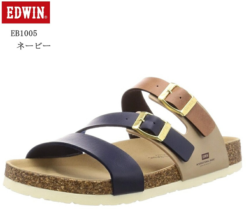 【楽天市場】EDWIN(エドウィン)EB1005 メンズ フットペットカジュアルサンダル 足裏に沿ったデザインでピッタリフィット。長時間履いても疲れにくい：フューチャーロード