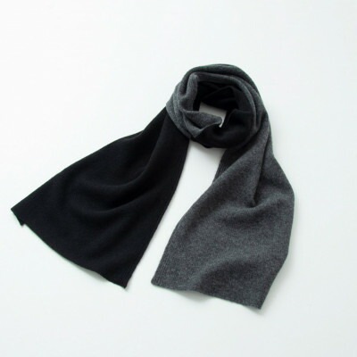 【楽天市場】【ふるさと納税】天使の2色マフラー(ミディアムチャコール×ブラック)【1521249】：岩手県