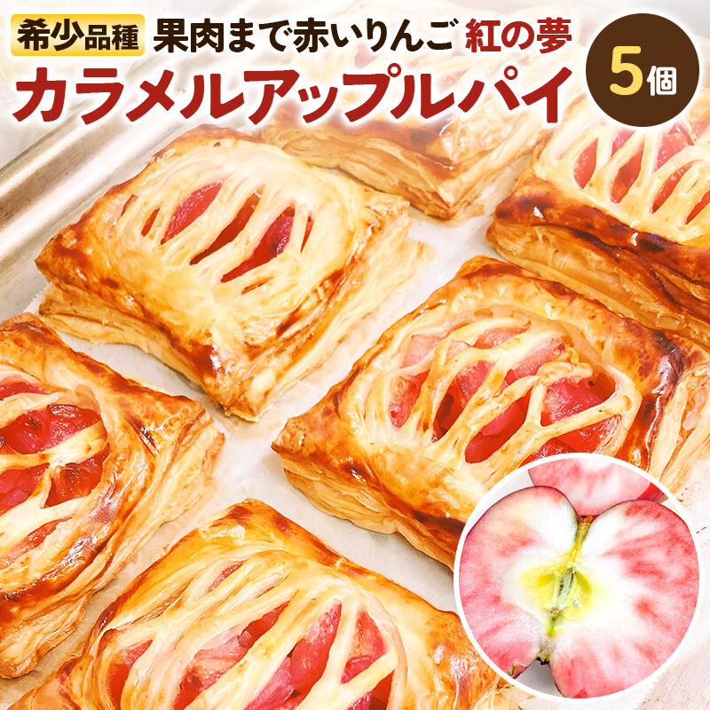 【楽天市場】【ふるさと納税】紅の夢カラメルアップルパイ 5個入りセット [アップルパイ 冷凍 林檎 リンゴ りんご フルーツ 果物 紅の夢 ...