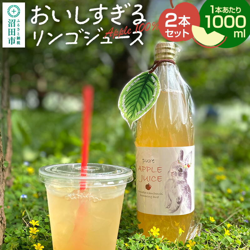 【楽天市場】【ふるさと納税】おいしすぎるリンゴジュース 1000ml×2本 ハミングバード：群馬県沼田市