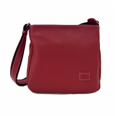 【楽天市場】【ふるさと納税】 日本製 牛革 ショルダーバッグ マチ付きペッタン レッド 手作り バッグ 鞄 カバン 牛革 肩掛け 本革 天然 ...