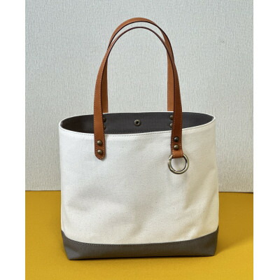 【楽天市場】【ふるさと納税】帆布トートバッグ 白×グレー【1513719】：千葉県八千代市