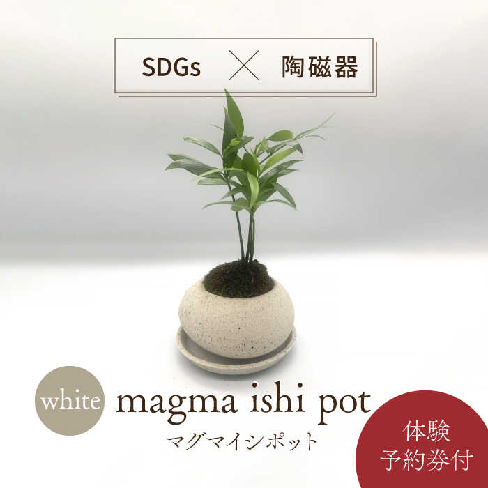 【楽天市場】【ふるさと納税】【美濃焼】magma ishi pot WHITE ＋ オリジナル magma pot 作製体験【芳泉窯 ...