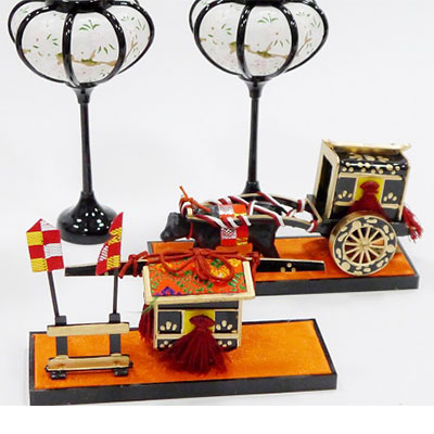 【楽天市場】【ふるさと納税】雛具「御所車御駕籠＆ぼんぼり」 | 人形：静岡県静岡市