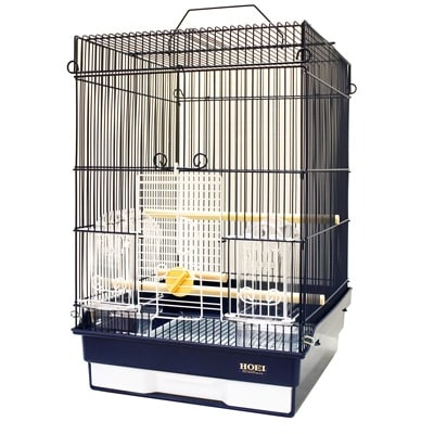 【楽天市場】【ふるさと納税】HOEIの鳥かご 小鳥用手のりケージ 35手のりネイビー×ホワイト【1136624】：愛知県みよし市