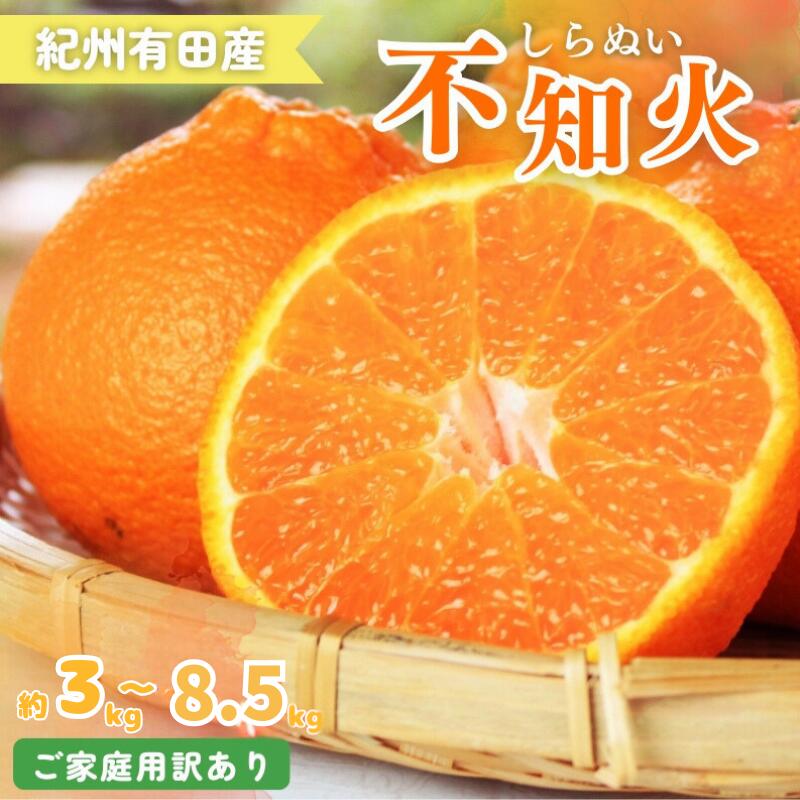 【楽天市場】【ふるさと納税】【ご家庭用訳あり】紀州有田産不知火(しらぬひ) 約3kg / 約6kg /約8.5kg 【予約】※2026年2月中旬頃～2026年3月中旬頃に順次発送予定(お届け日 ...