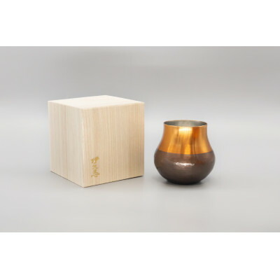 【楽天市場】【ふるさと納税】銅蟲 伊久馬 ビアカップ つぼ型(大) 1個_ ビールカップ 銅製 純銅 錫メッキ 槌目 手作り 職人技 保冷 ...