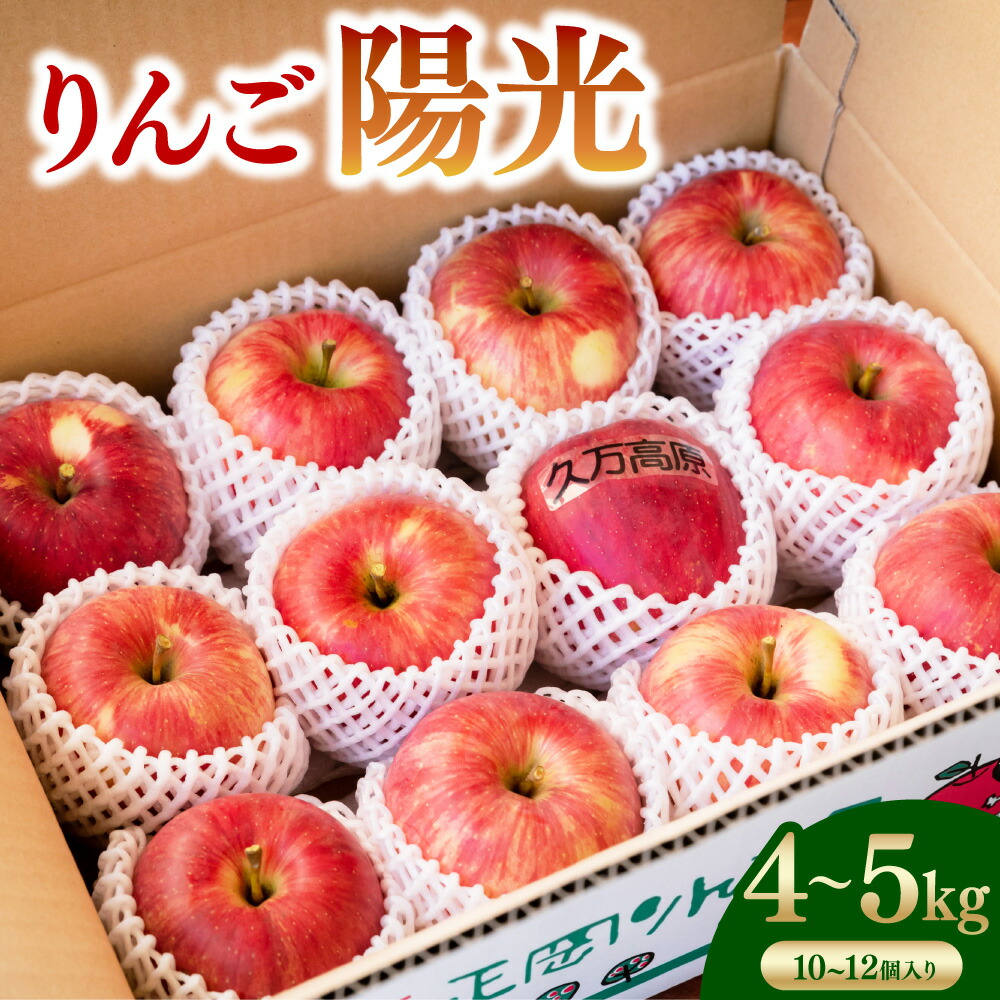 【楽天市場】【ふるさと納税】りんご 陽光 中箱 4～5kg 10～12個 1箱 フルーツ 果物 リンゴ 林檎 おやつ デザート お取り寄せ 愛媛県産 国産 常温 送料無料 (530)【2024 ...