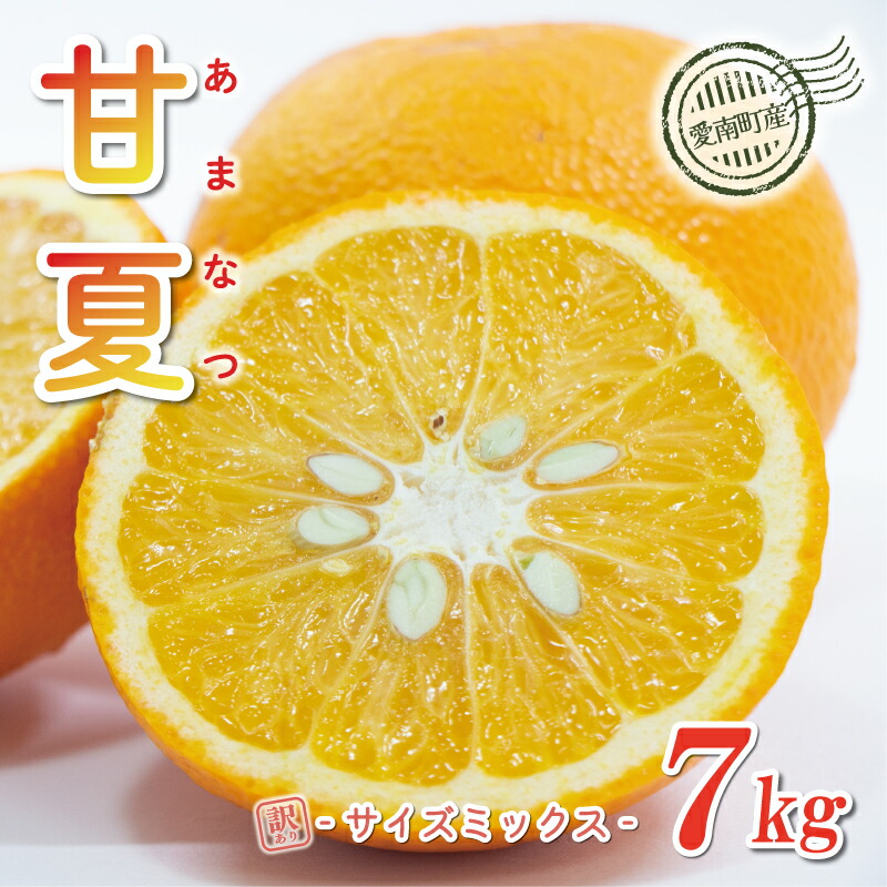 【楽天市場】【ふるさと納税】 訳あり 甘夏 7kg サイズミックス 7000円 みかん 愛媛 ミカン mikan 蜜柑 わけあり あまなつ 夏みかん だいだい 家庭用 産地直送 国産 減農薬 ...