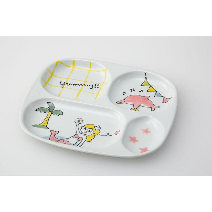 【楽天市場】【ふるさと納税】【波佐見焼】仕切り付きのお皿 人魚姫 【西海陶器】1 20898 | ギフト 陶器 touki おしゃれ 伝統 ...