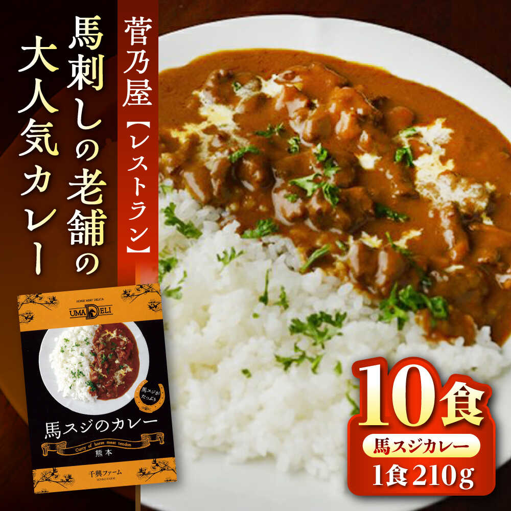 【楽天市場】【ふるさと納税】馬スジのカレー 10食 210g×10 計2.1kg 馬スジ カレー セット 熊本 レトルト 小分け【株式会社 千興ファーム】[AYAF027]：熊本県合志市